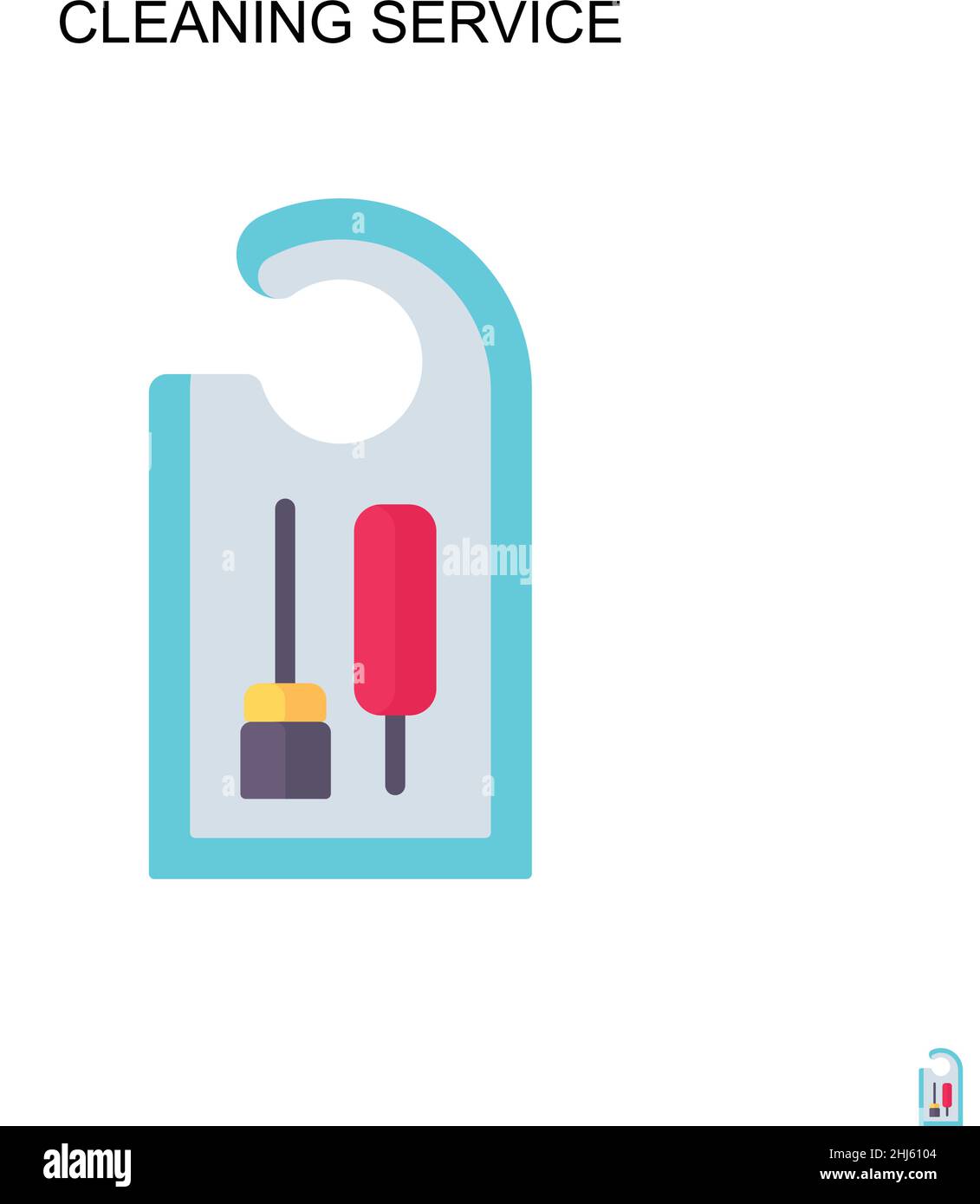Cleaning service Simple vector icon. Illustration symbol design ...