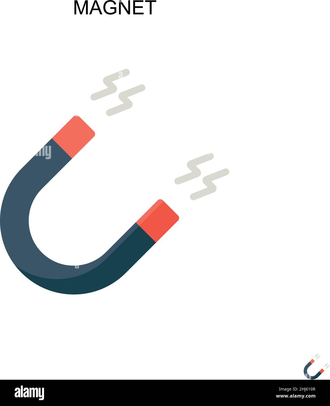 Magnet Simple vector icon. Illustration symbol design template for web ...