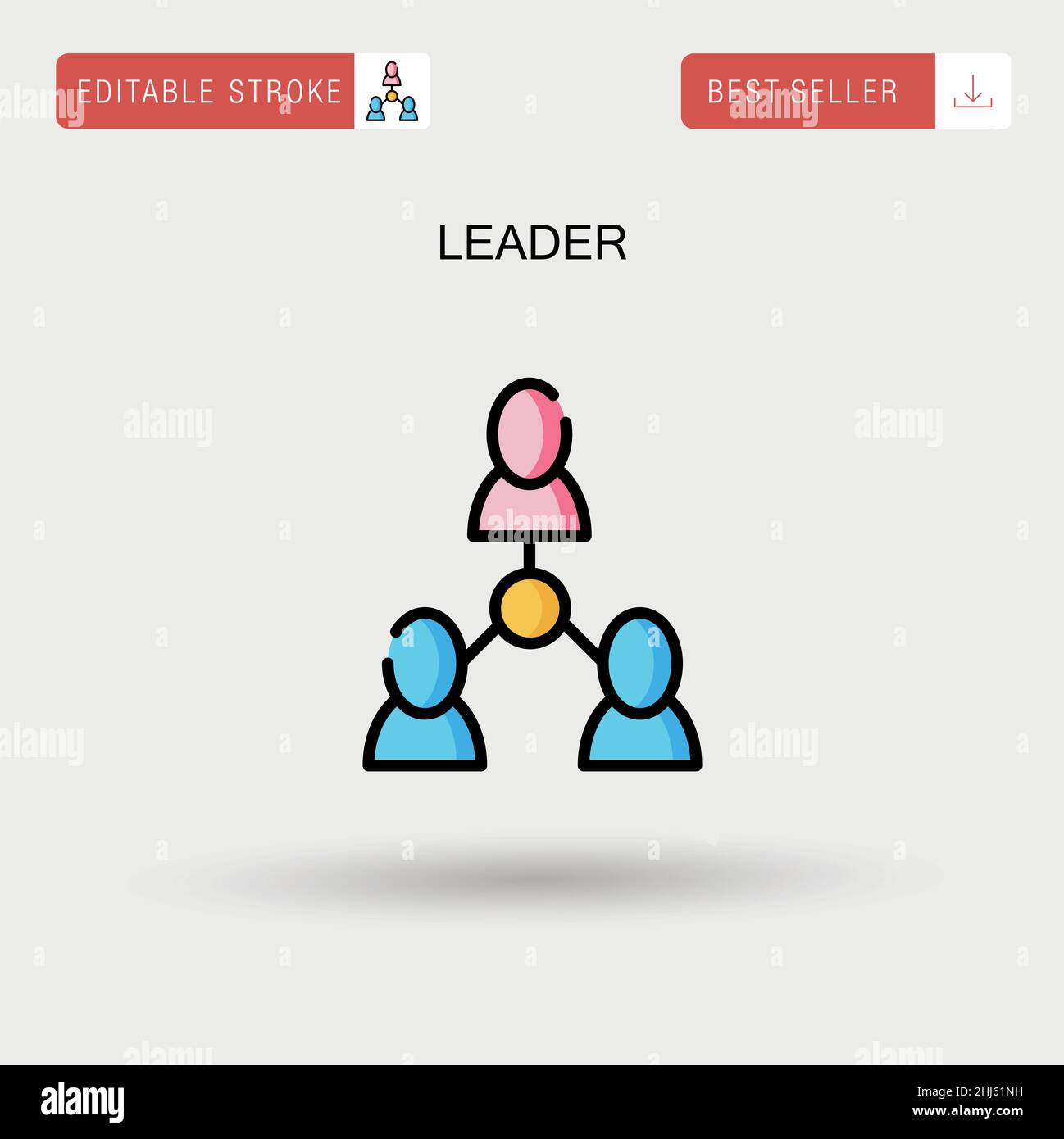 Concept follow the leader Stock Vector Images - Alamy