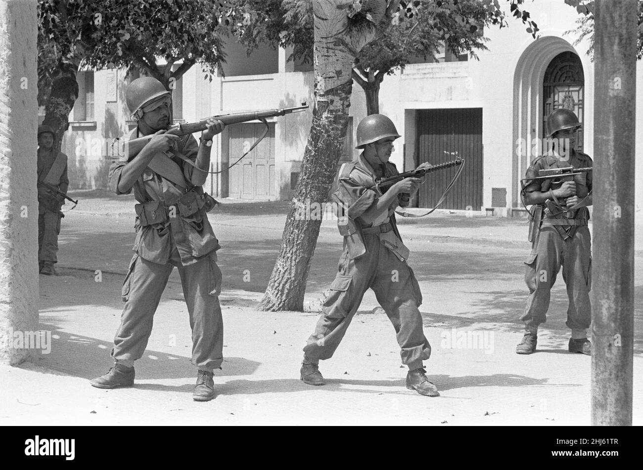 The Bizerte Crisis 1961French soldiers on the streets of Bizerte . July ...
