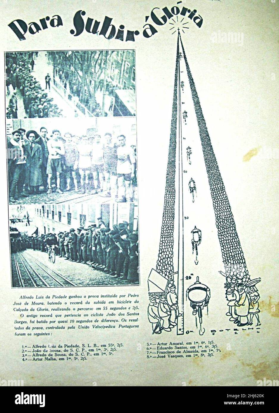 Subida à Glória Cartoon 1926 Stock Photo - Alamy