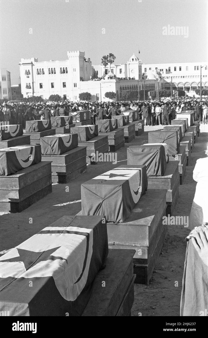 The Bizerte Crisis 1961Coffins of the victims of Battle of Bizerte seen ...