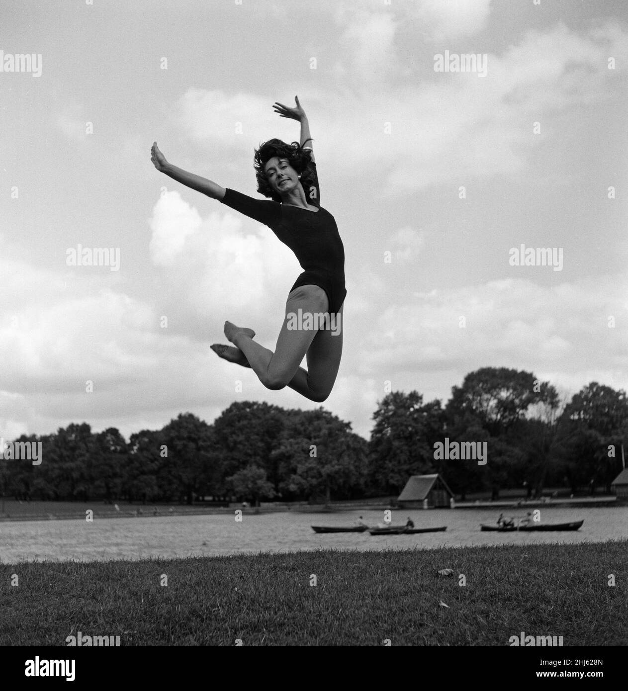 Dancer Gillian Lynne has her own idea of a sitting position whilst ...