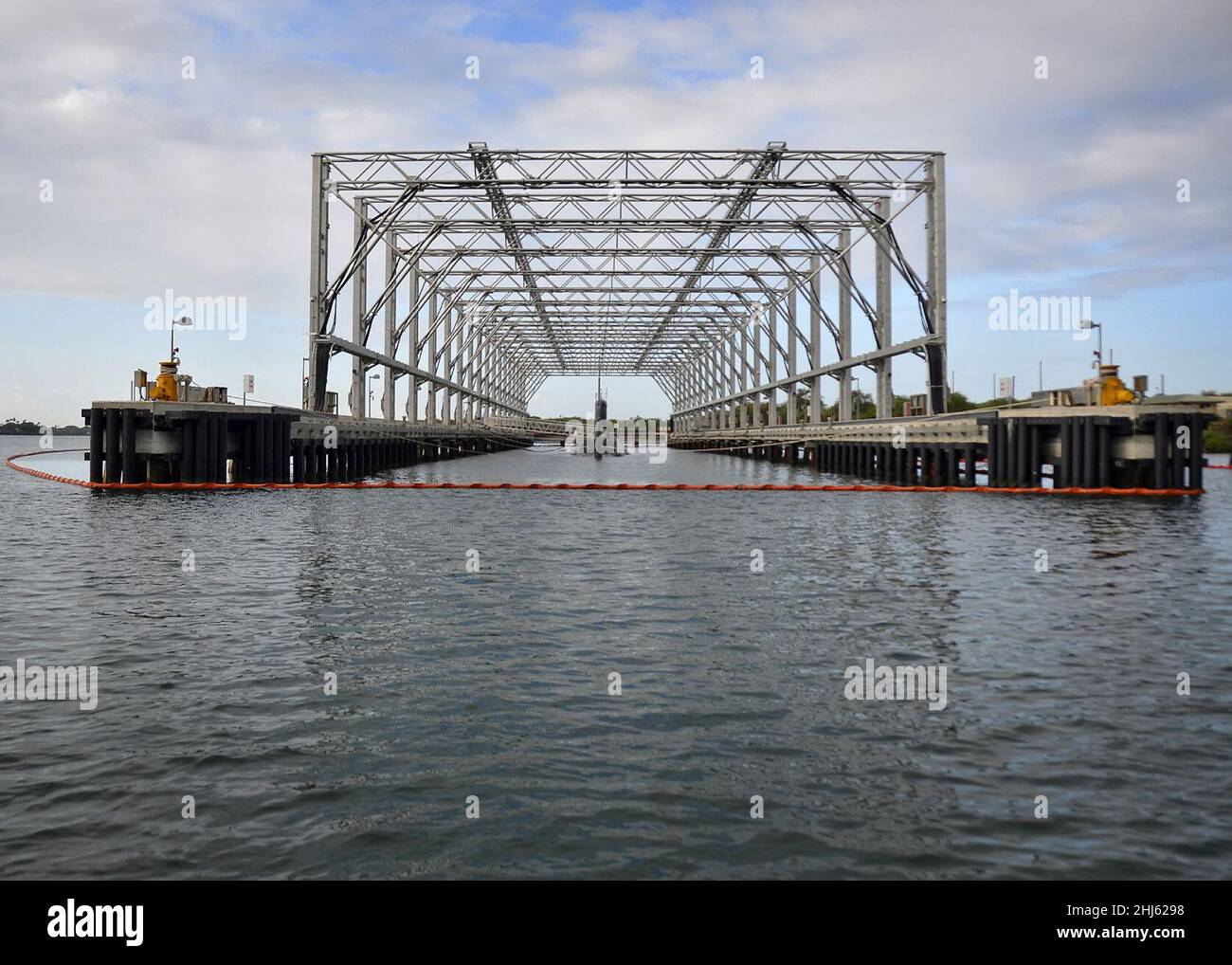Submarine magnetic silencing facility at Beckoning Point at Joint Base ...
