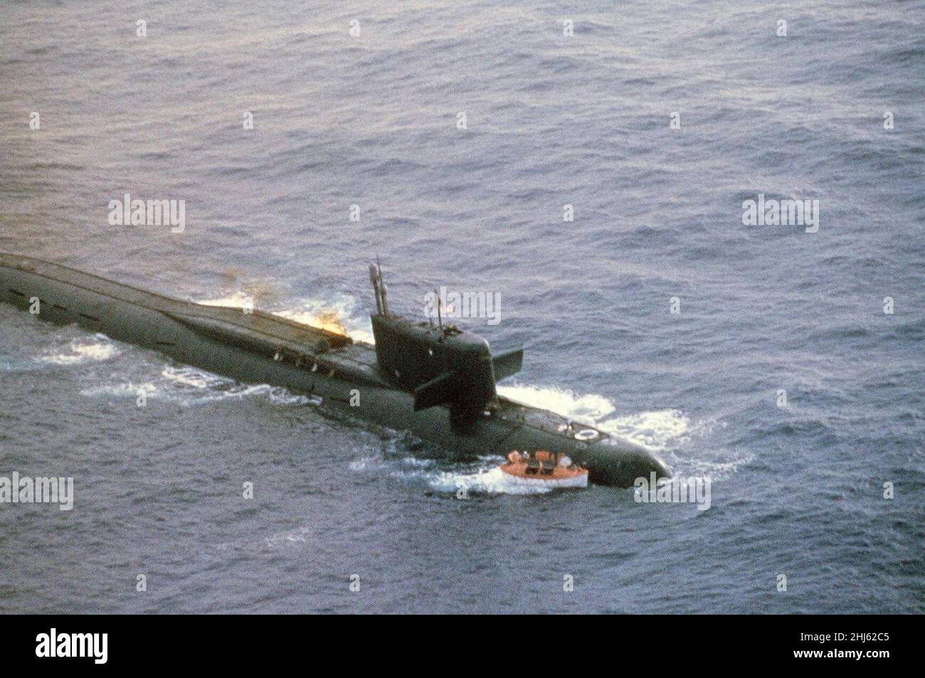 Submarine Yankee I damaged Stock Photo - Alamy