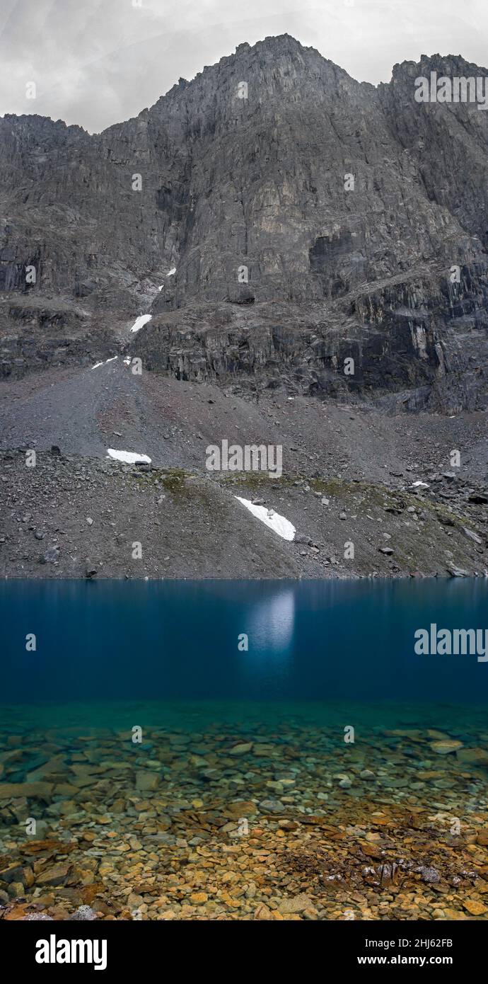 landscape with mountains and mountain lake Kodar Russia Stock Photo - Alamy