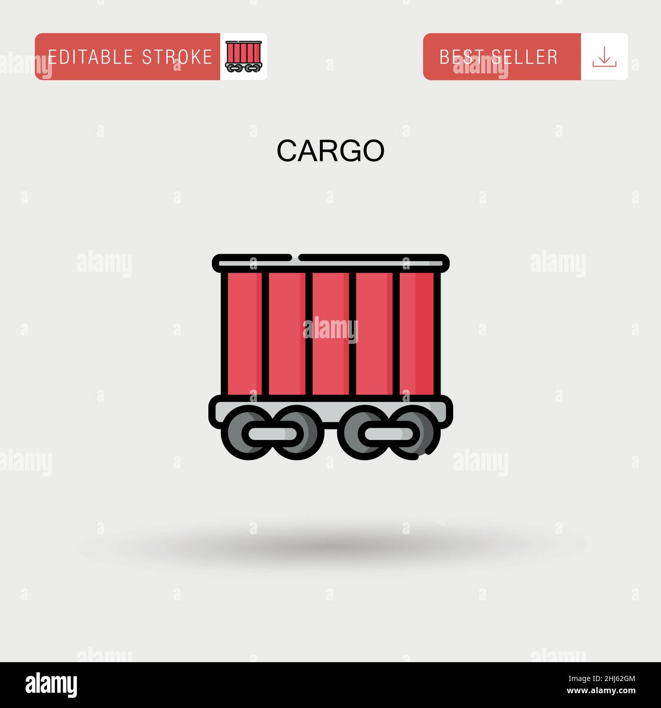 Cargo Simple vector icon Stock Vector Image & Art - Alamy