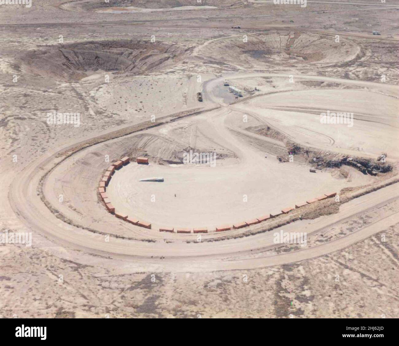 Subsidence crater in Yucca Flat Stock Photo - Alamy