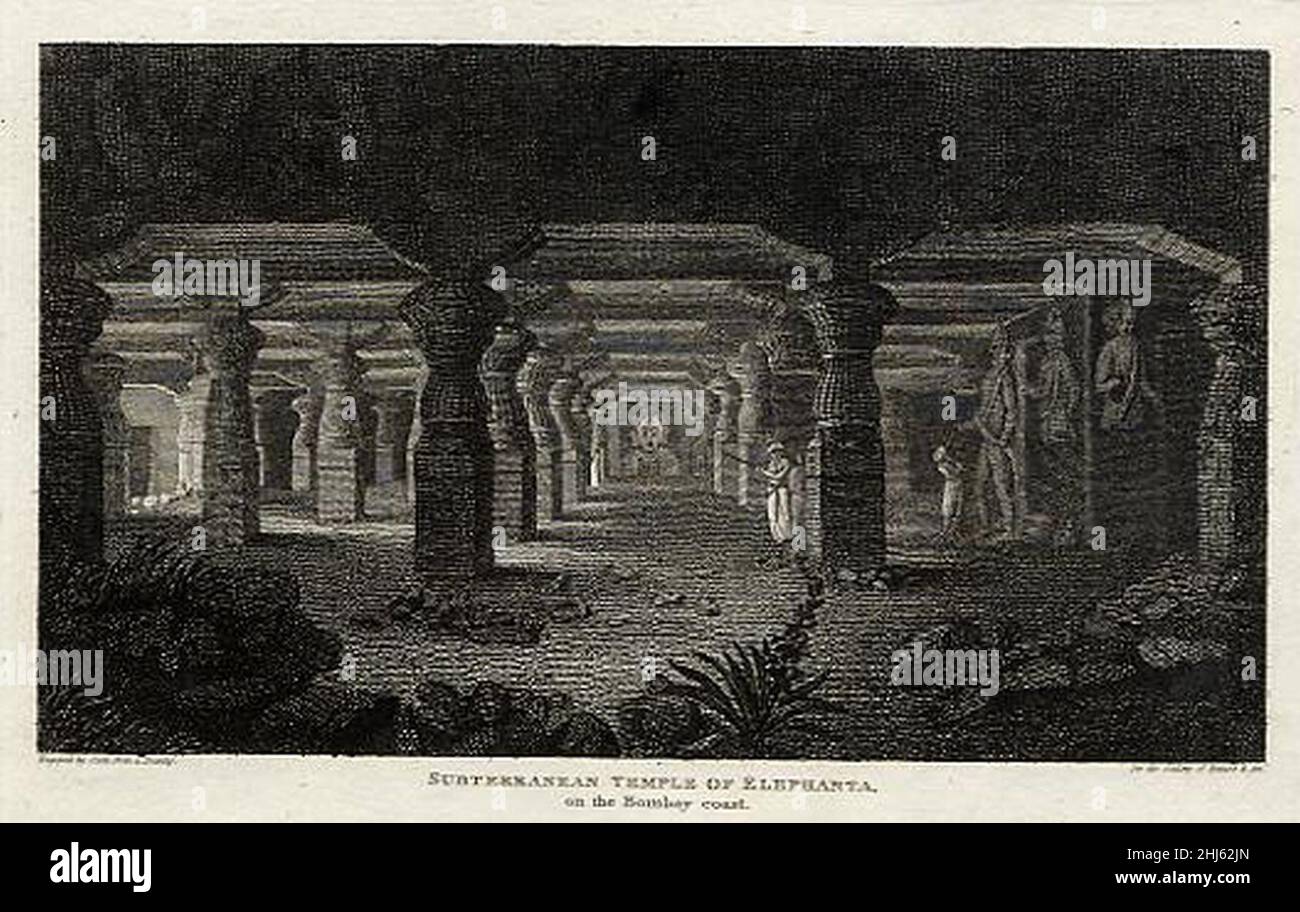 Subterranean Temple of Elephanta on the Bombay Coast Stock Photo - Alamy