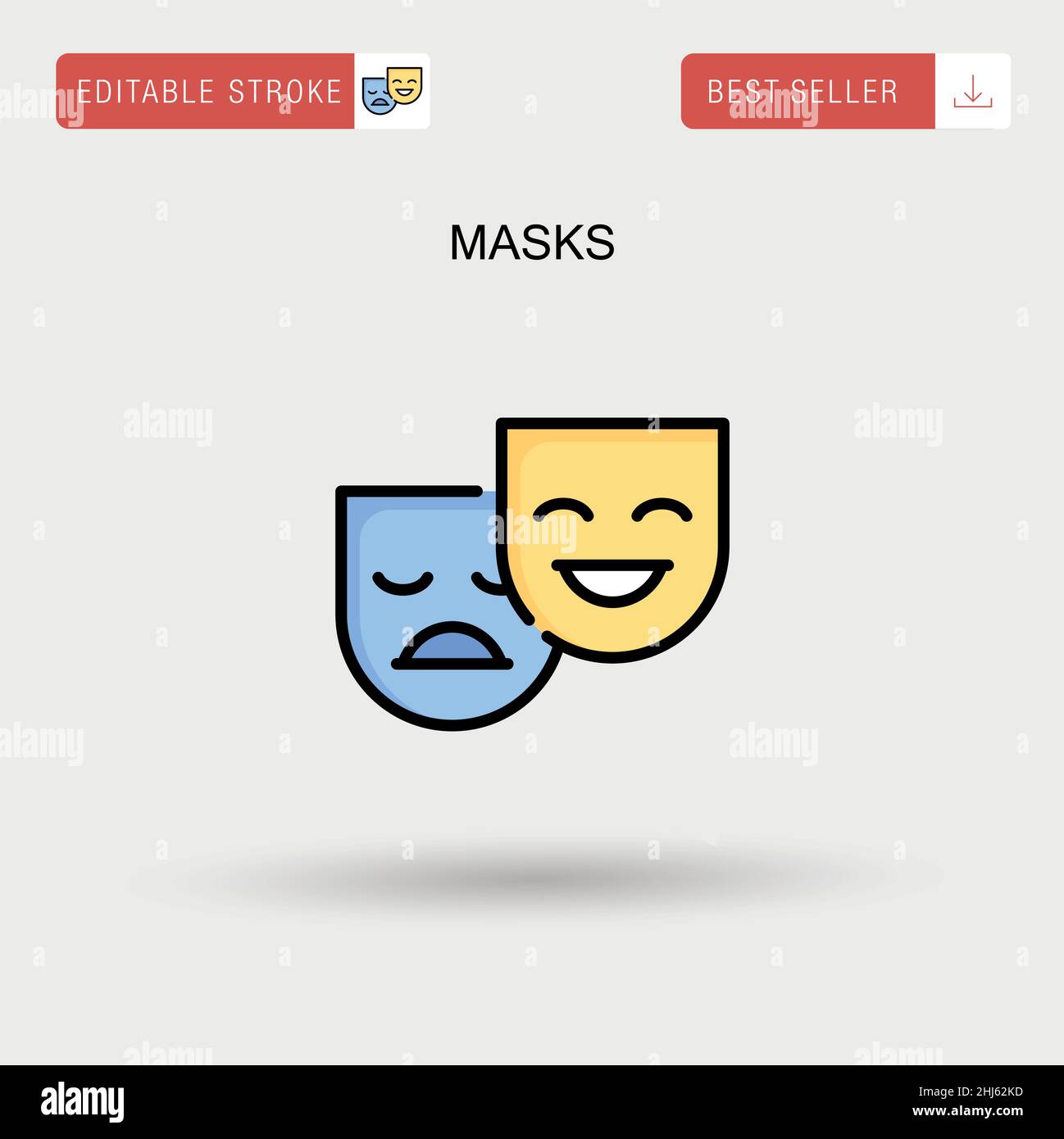 Masks Icon Stock Vector Images - Alamy