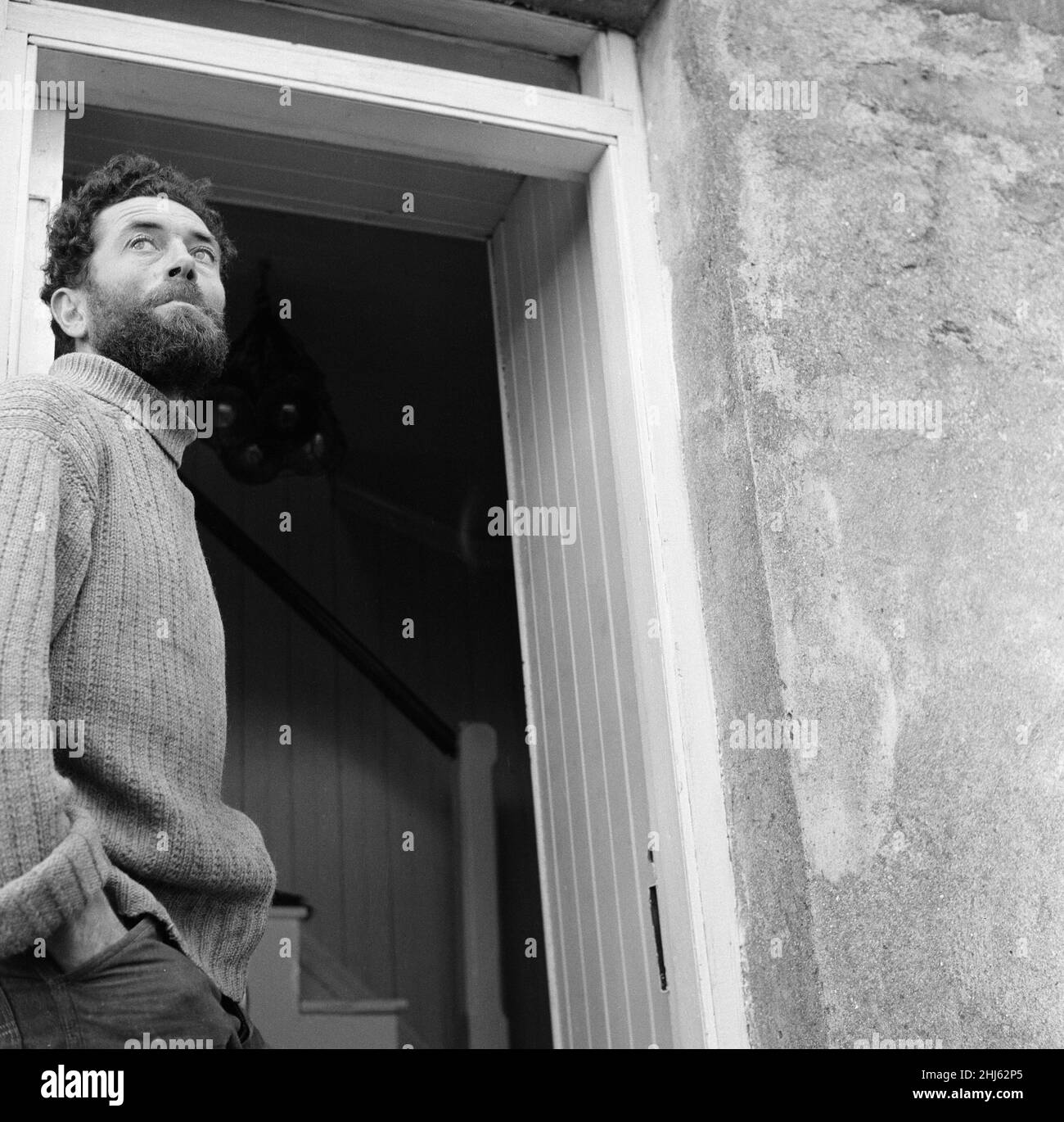 A villager on the Isle of Soay, Inner Hebreides, Scotland. 18th ...