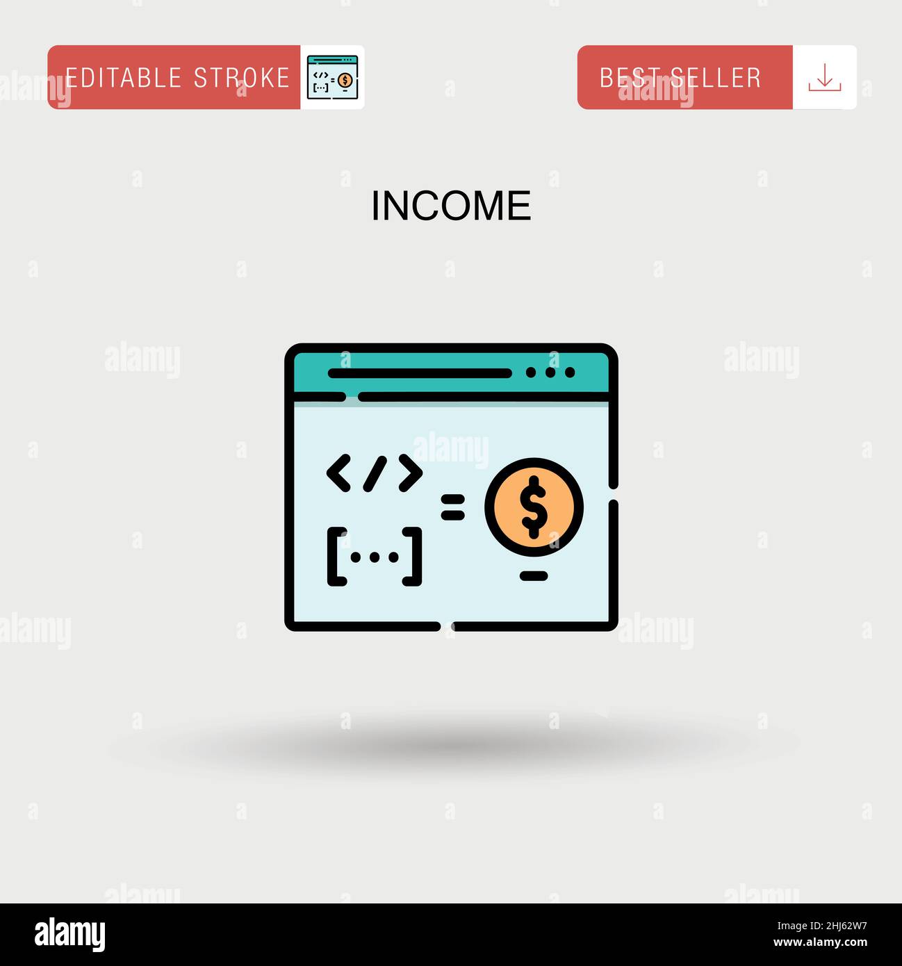 Income Simple vector icon Stock Vector Image & Art - Alamy