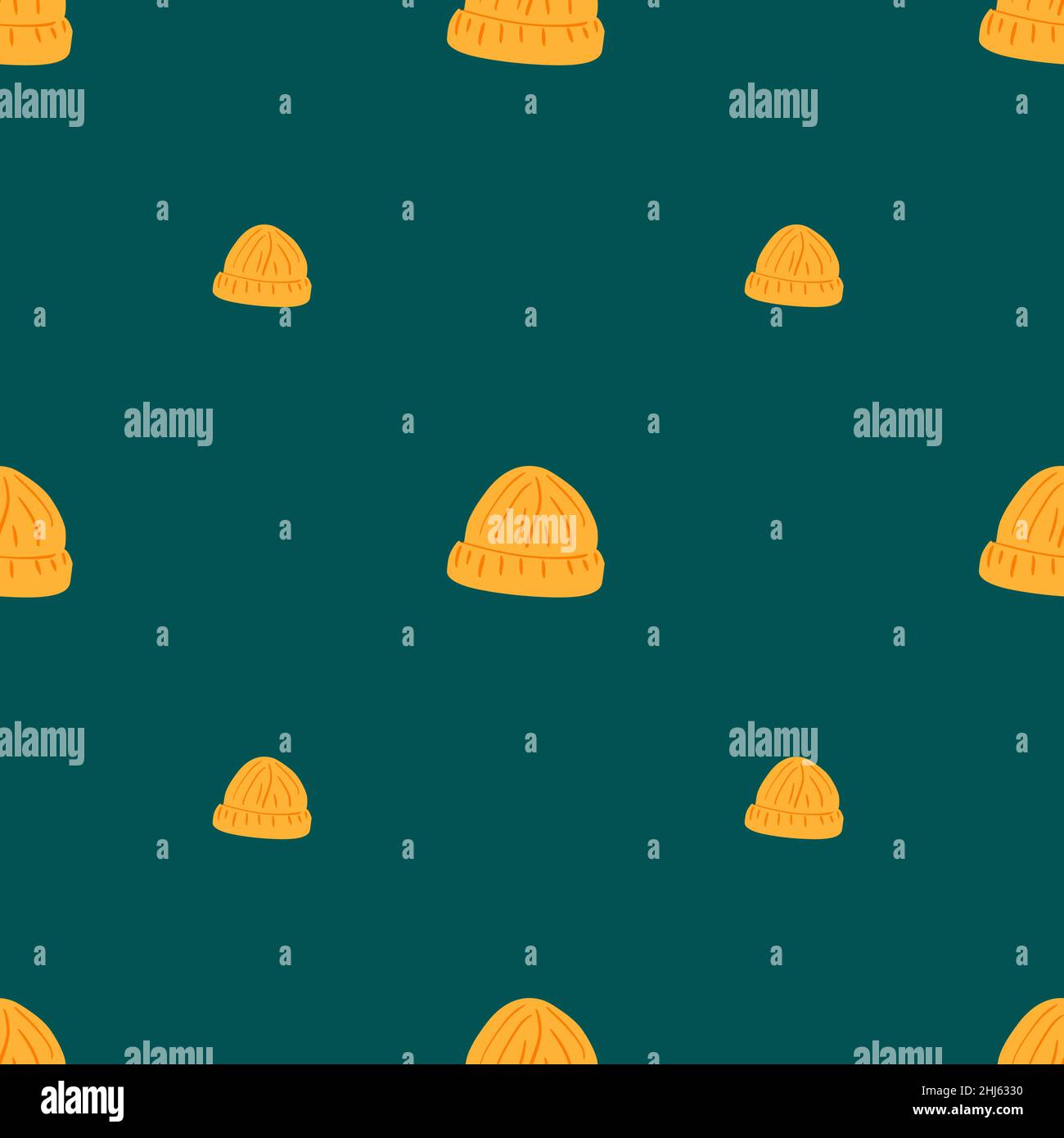 Contrast clothes seamless pattern in minimalistic style with orange ...