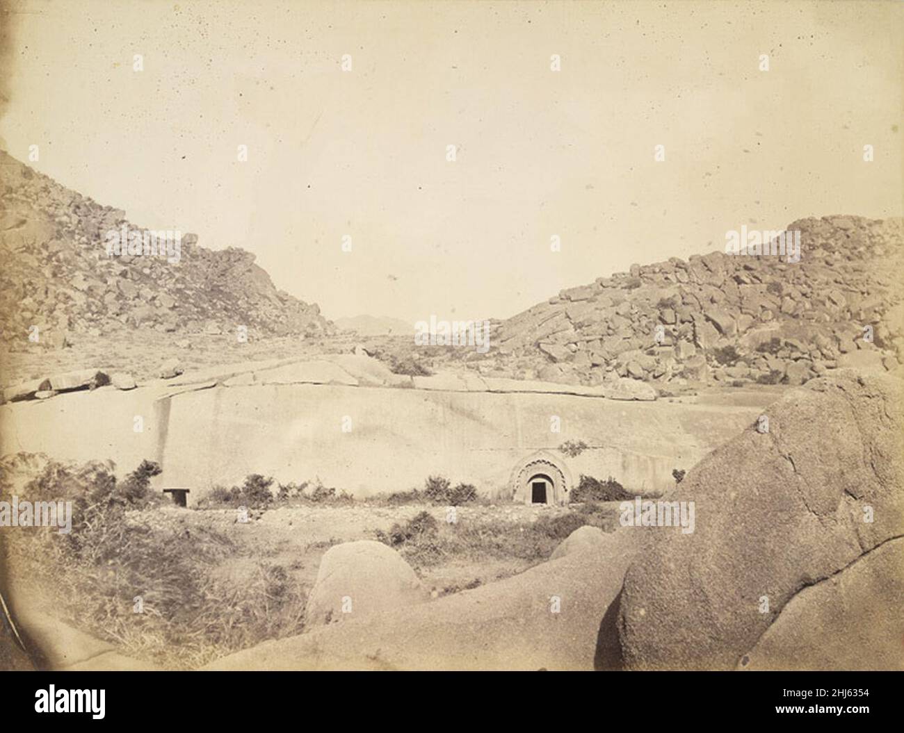 Sudama and Lomas Rishi Caves at Barabar, Bihar, 1870 Stock Photo - Alamy