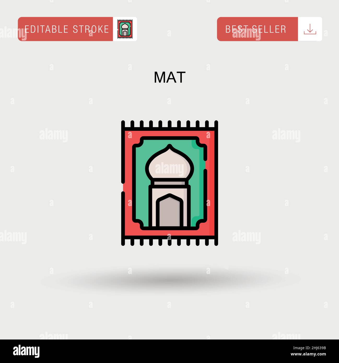 Mat Simple vector icon Stock Vector Image & Art - Alamy