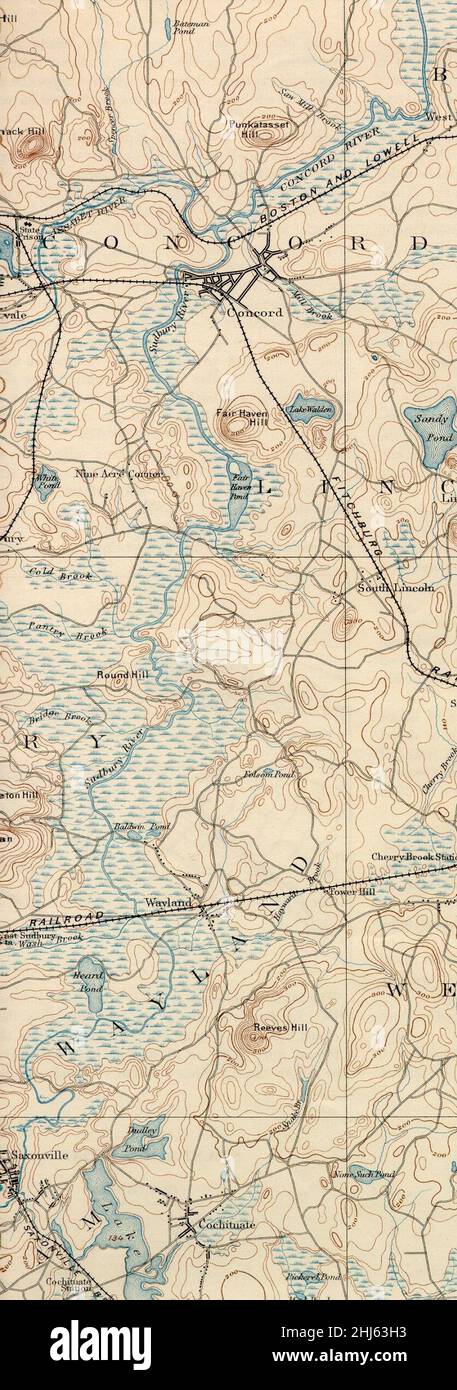 Map of sudbury hi-res stock photography and images - Alamy