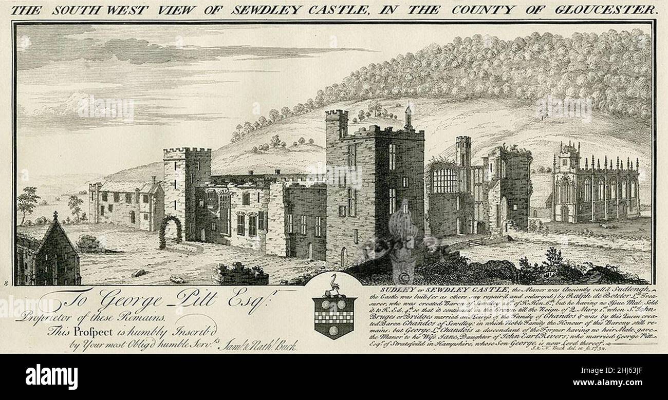 Sudeley Castle 1726 Stock Photo - Alamy