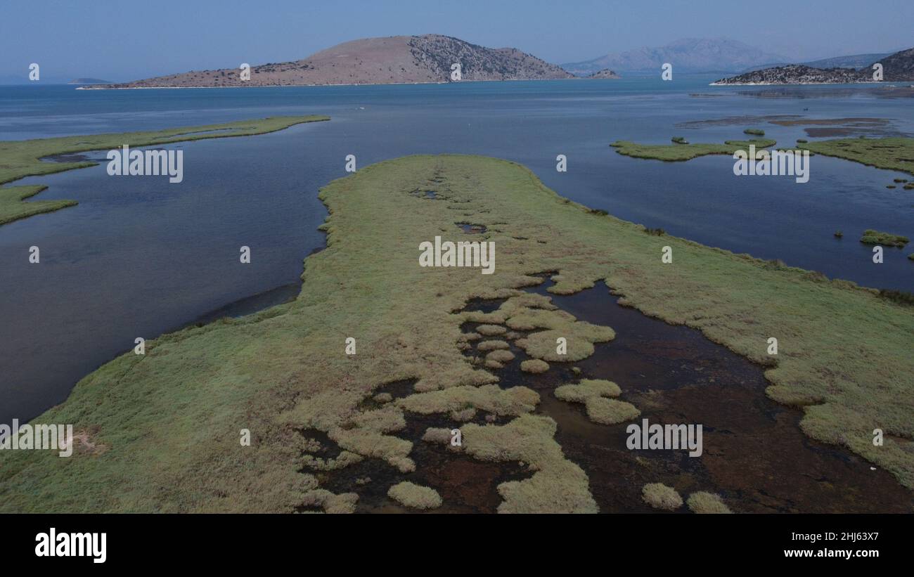 Aerial view river estuary delta hi-res stock photography and images - Alamy