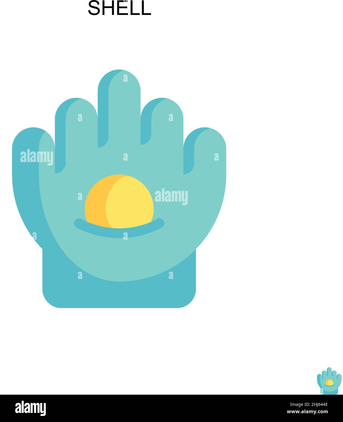 Shell Simple vector icon. Illustration symbol design template for web ...