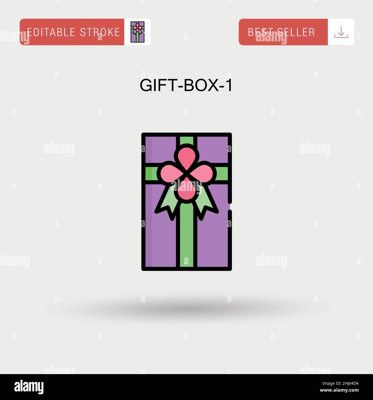 One christmas gift present Stock Vector Images - Alamy