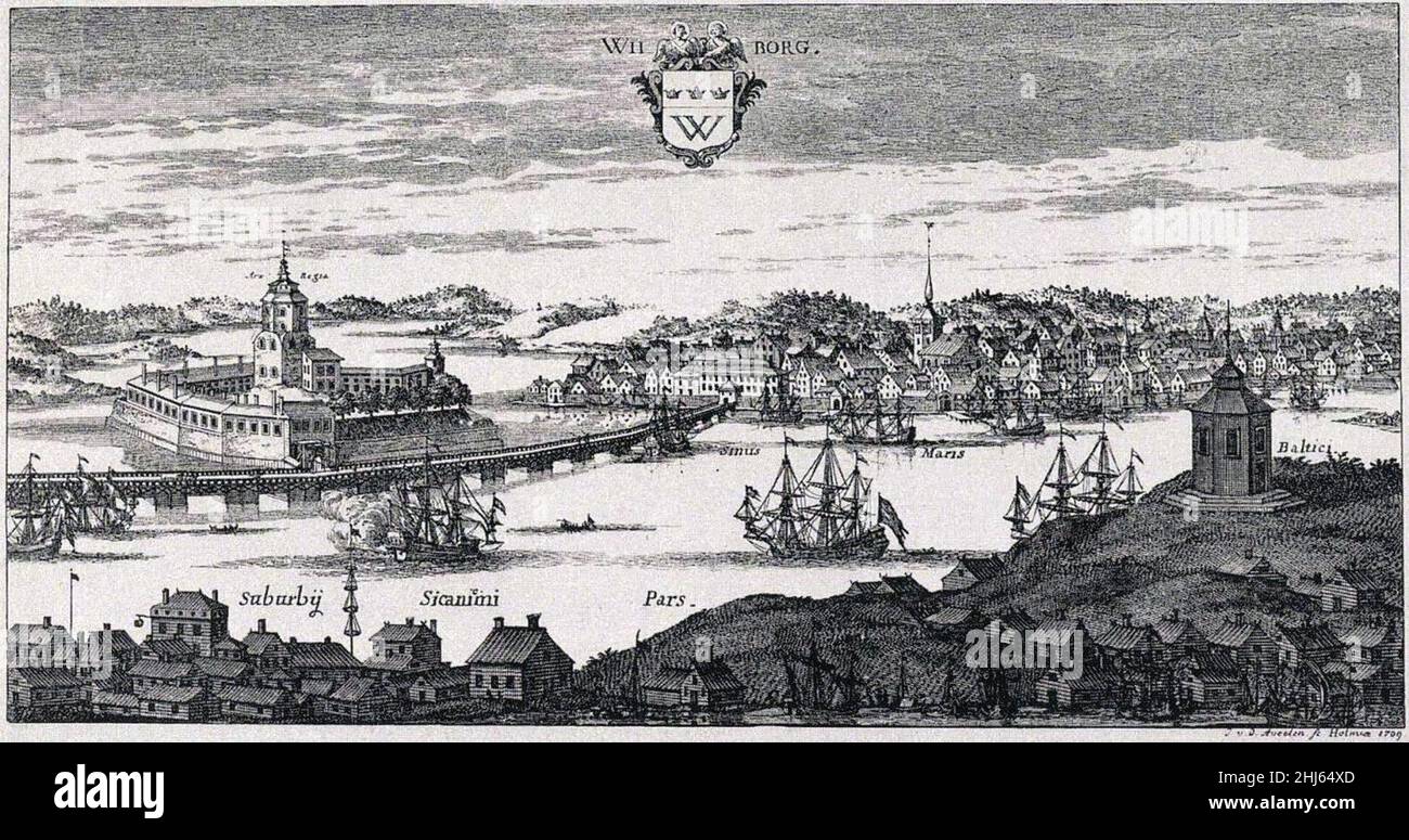 Suecia 3-122 ; Dahlbergh, Viipuri 1600-luvulla Stock Photo - Alamy