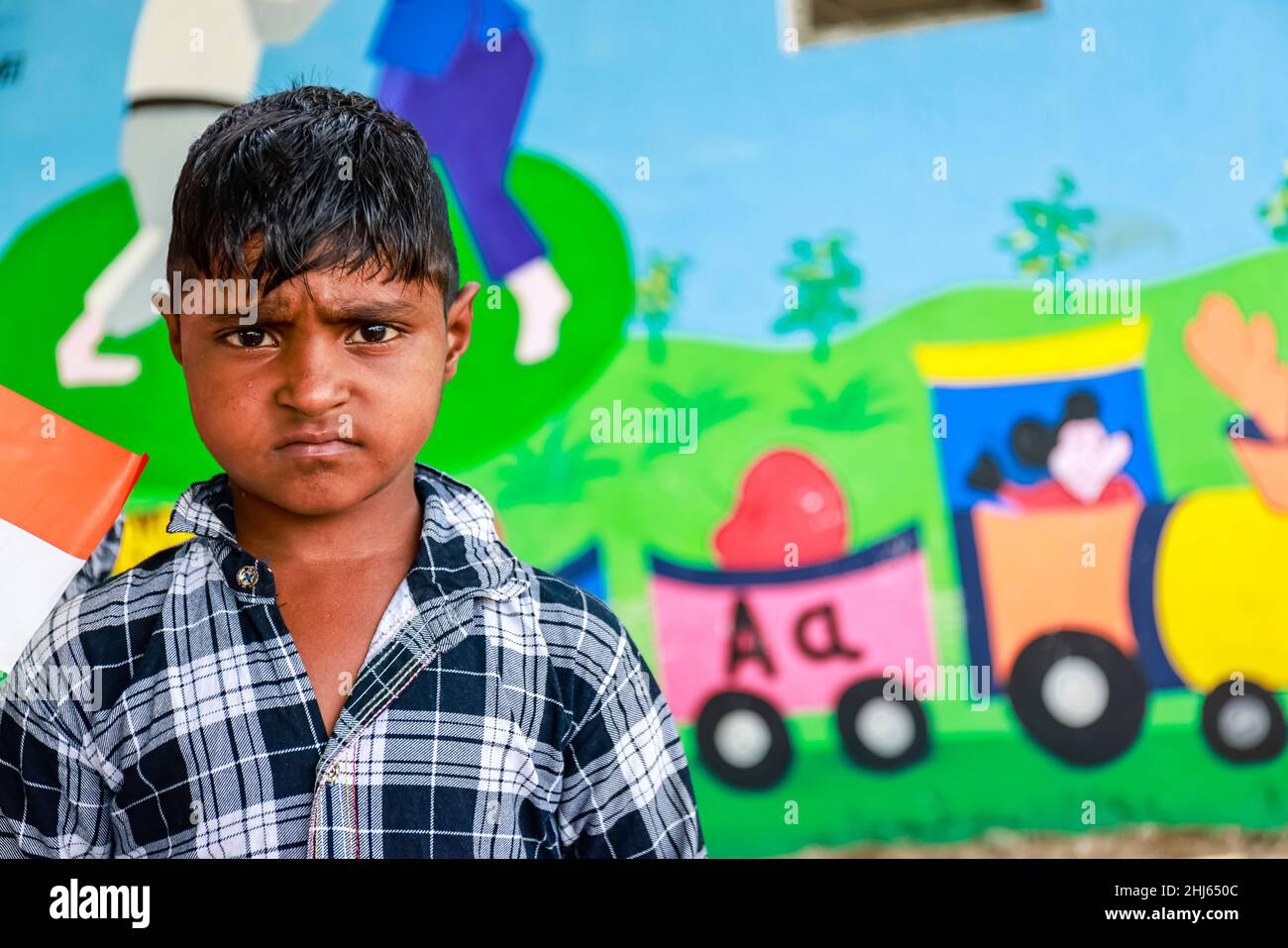 Noida, Uttar Pradesh, India - August 2021: Education, Portrait of ...