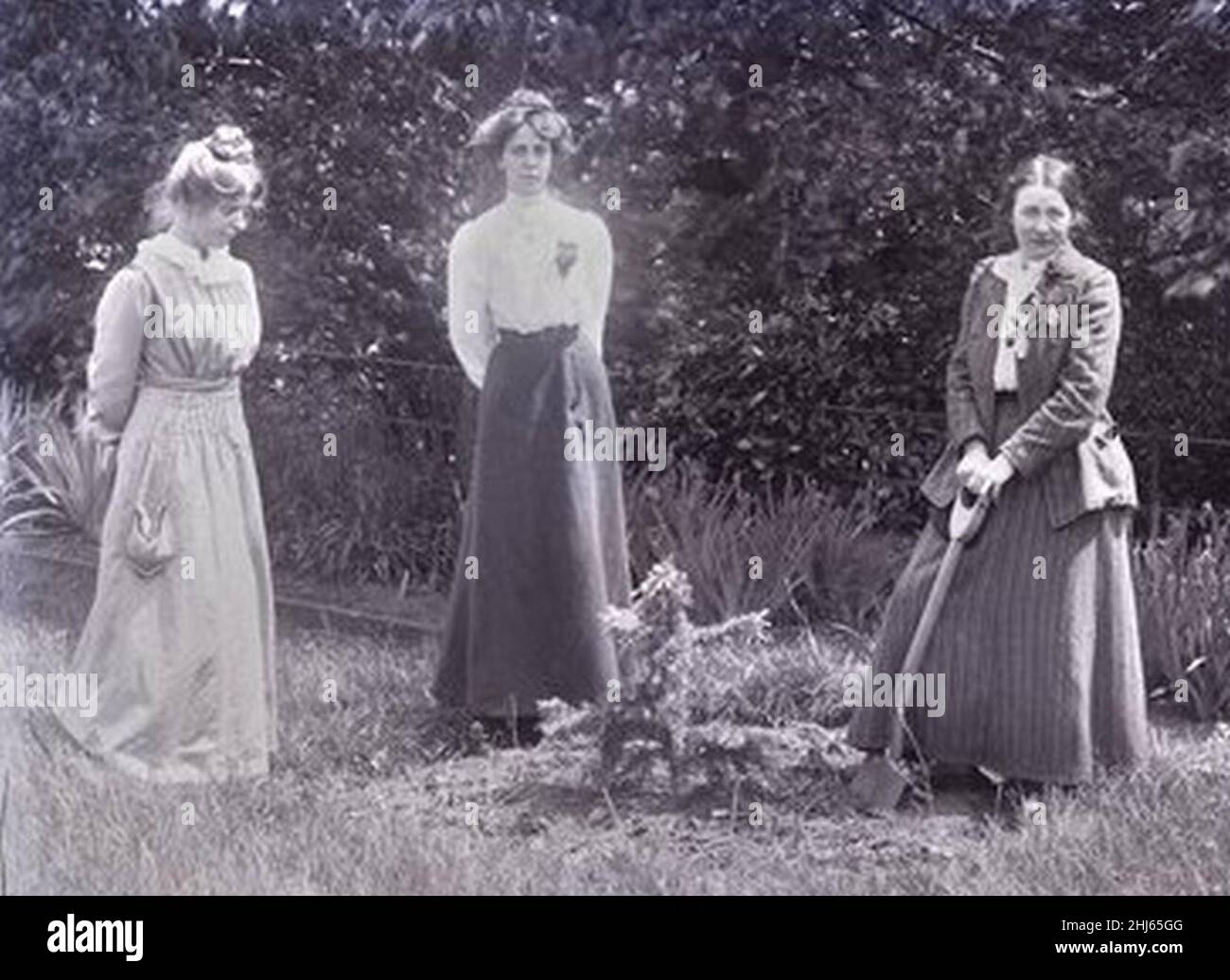 Suffragettes Annie and Kitty Kenney, Adela Pankhurst 1910 Stock Photo ...