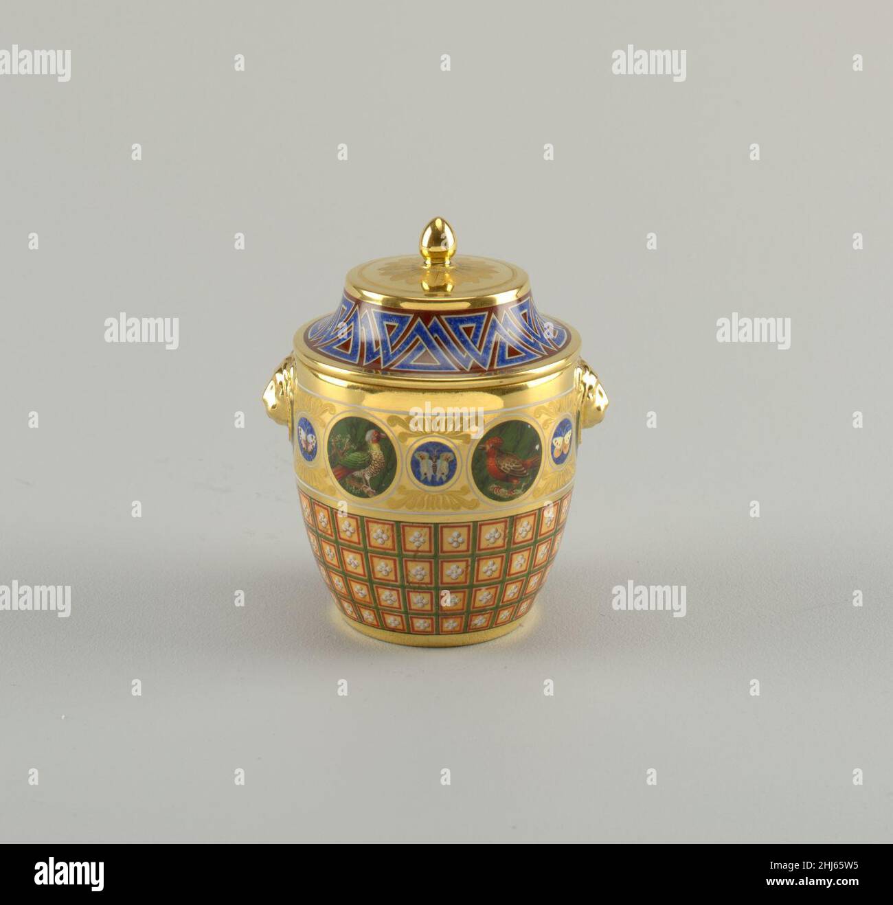 Sugar Bowl And Lid (France), 1813 Stock Photo - Alamy