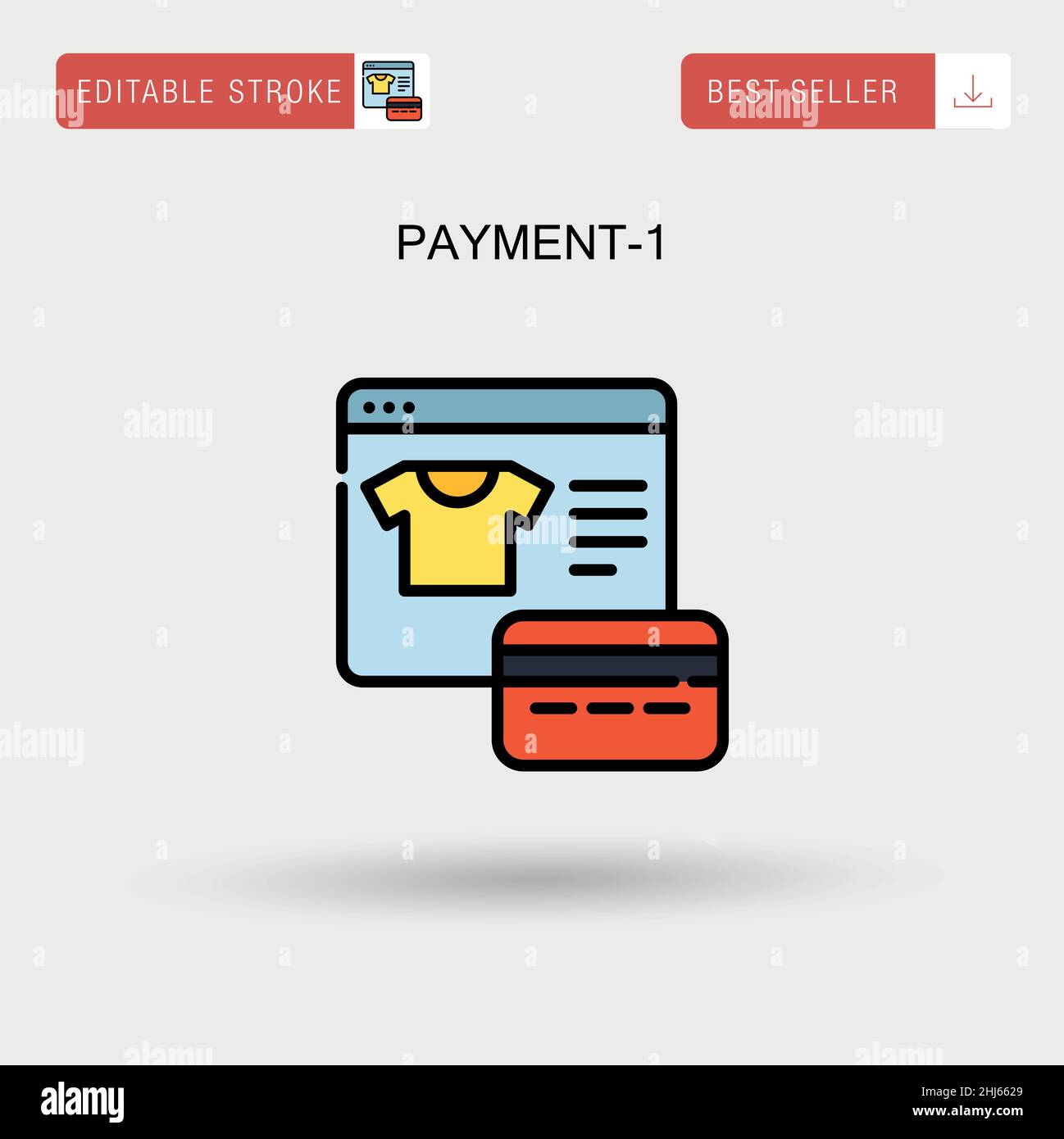 Payment-1 Simple vector icon Stock Vector Image & Art - Alamy