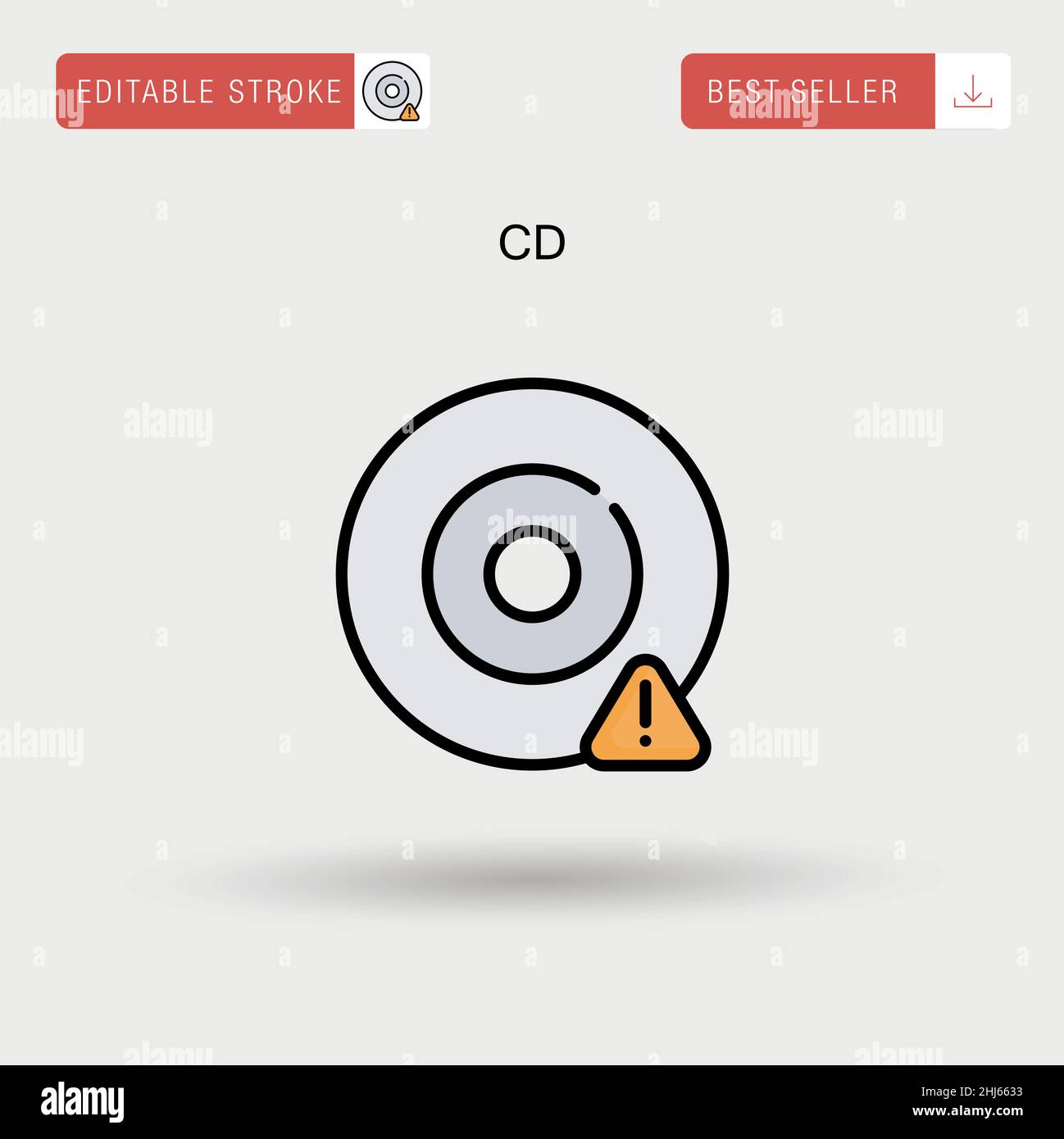 Realistic cd icon hi-res stock photography and images - Alamy