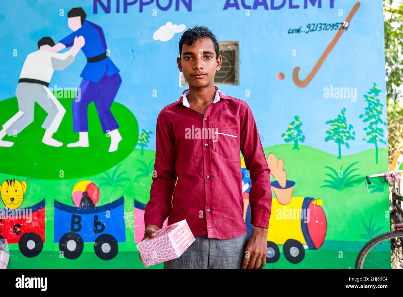 Noida, Uttar Pradesh, India - August 2021: Education, Portrait of ...