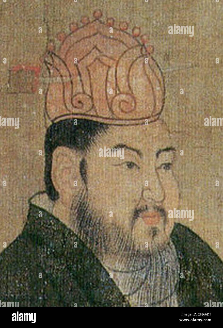 Sui Yangdi Tang portrait detail Stock Photo - Alamy
