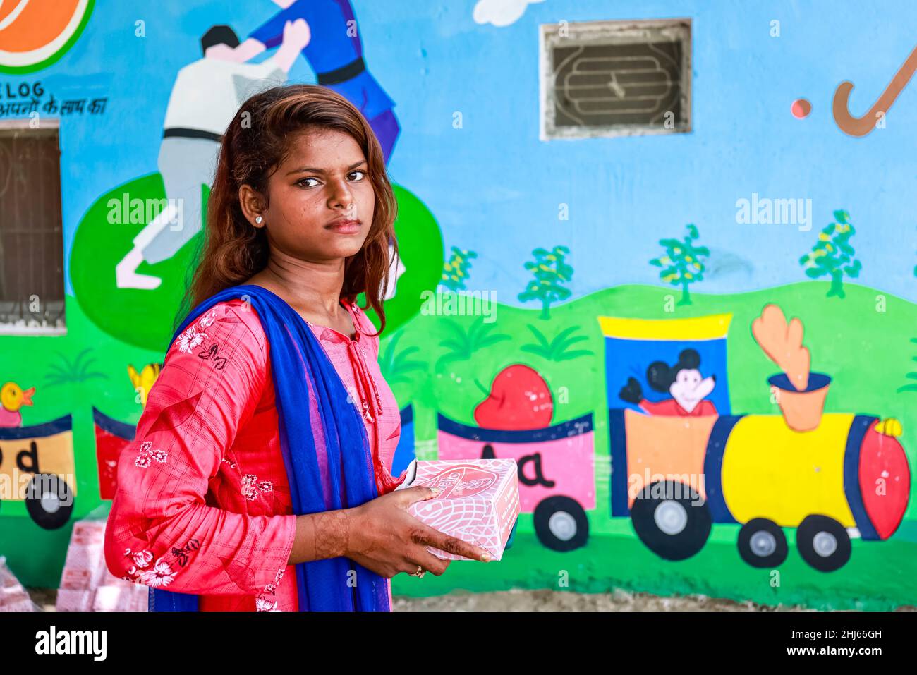 Noida, Uttar Pradesh, India - August 2021: Education, Portrait of ...