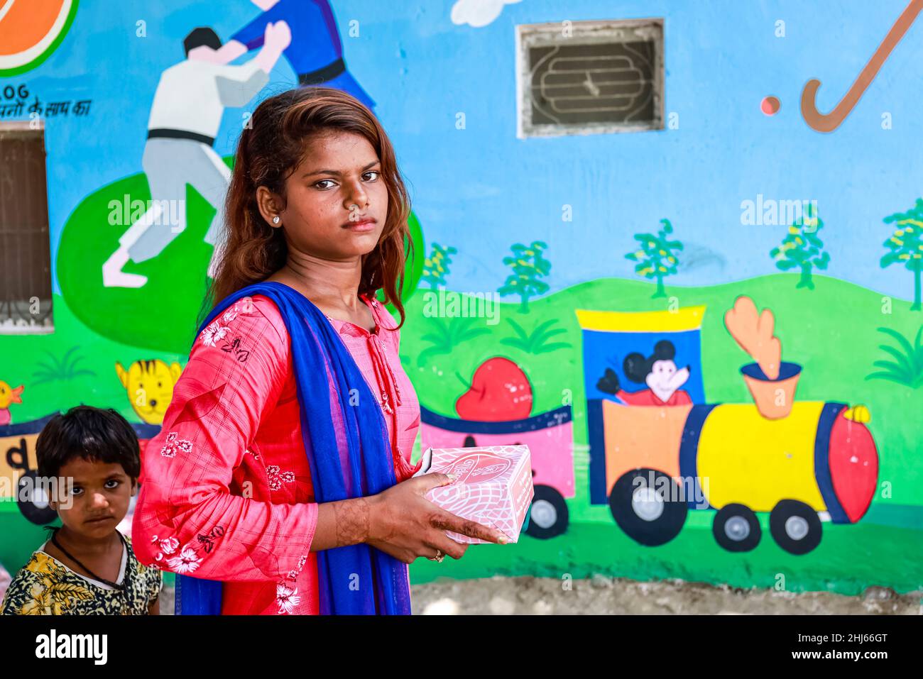 Noida, Uttar Pradesh, India - August 2021: Education, Portrait of ...