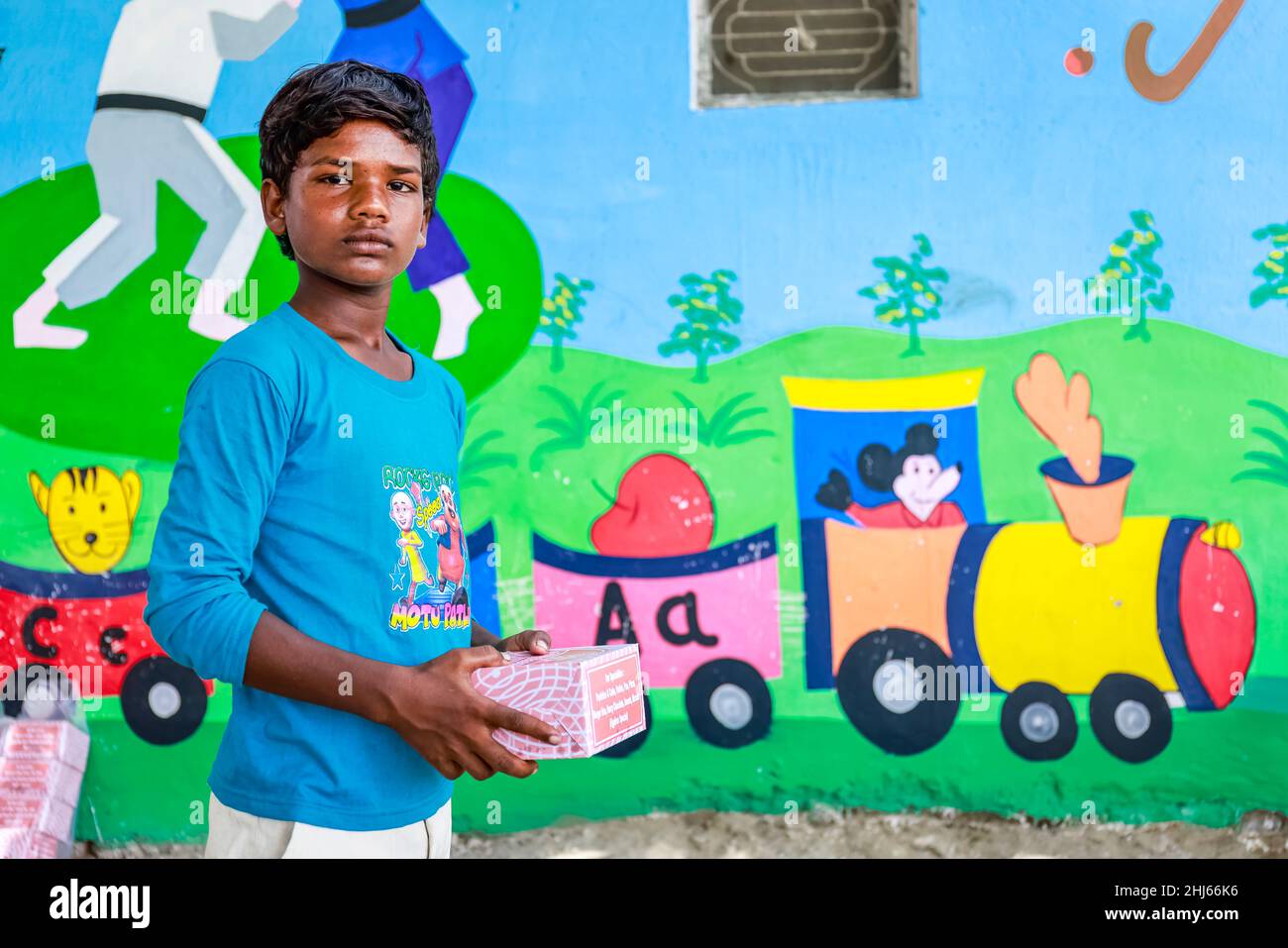 Noida, Uttar Pradesh, India - August 2021: Education, Portrait of ...