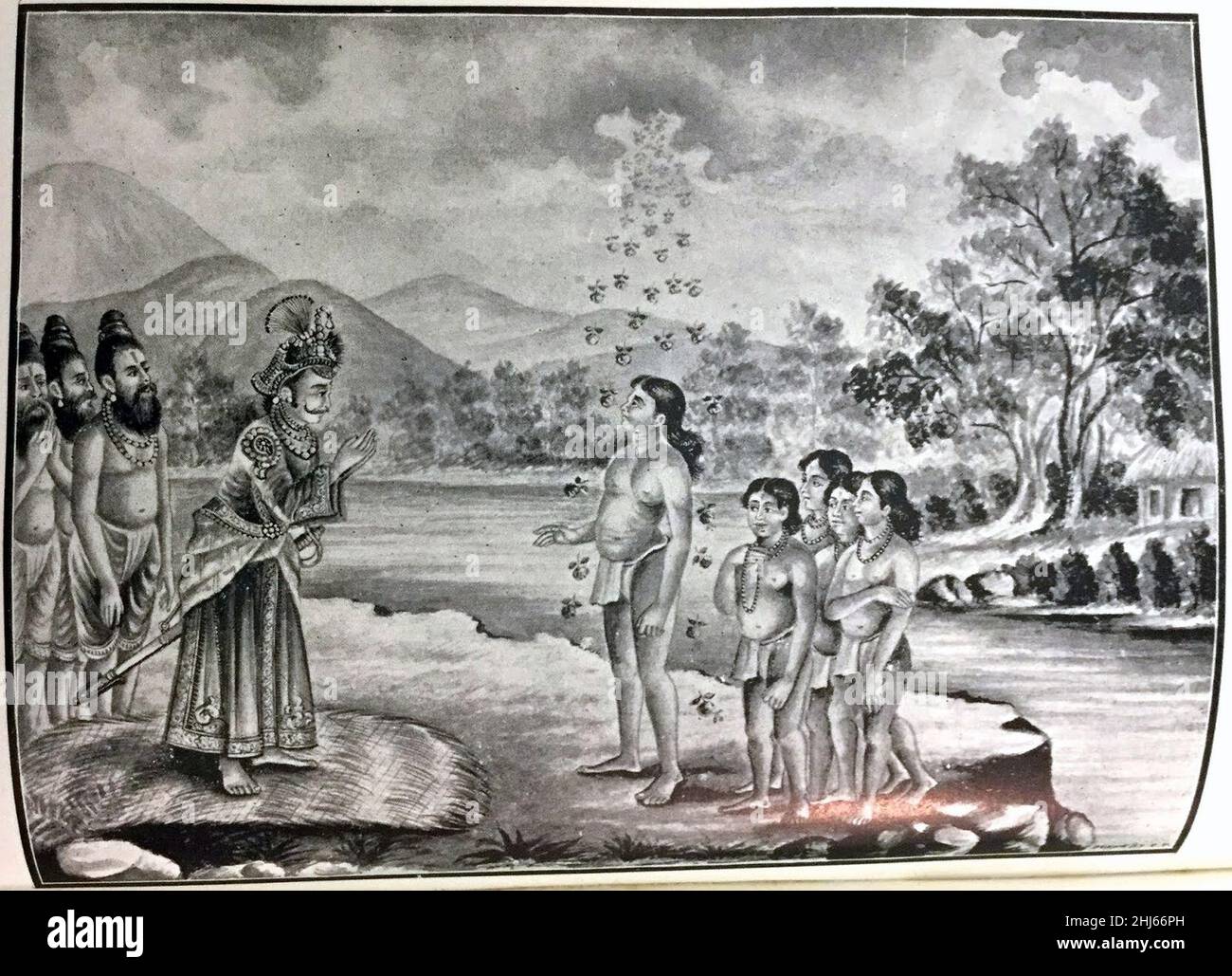 Sukar comes to King Parikshit Stock Photo - Alamy