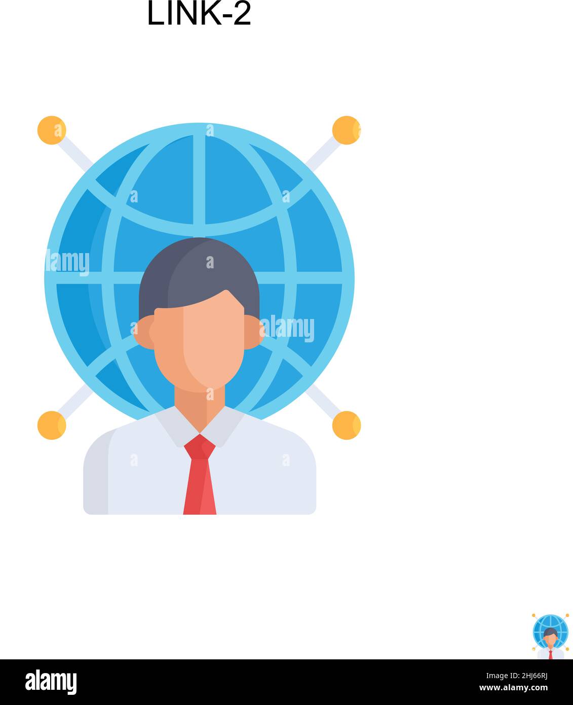 Link-2 Simple vector icon. Illustration symbol design template for web mobile UI element Stock ...