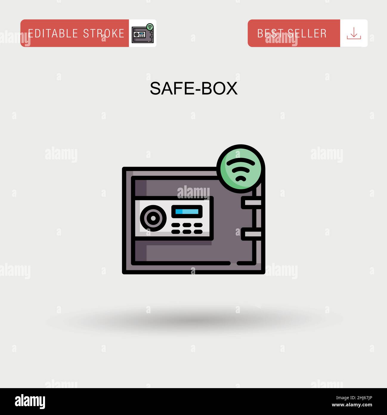 Closed metal bank safety Stock Vector Images - Alamy