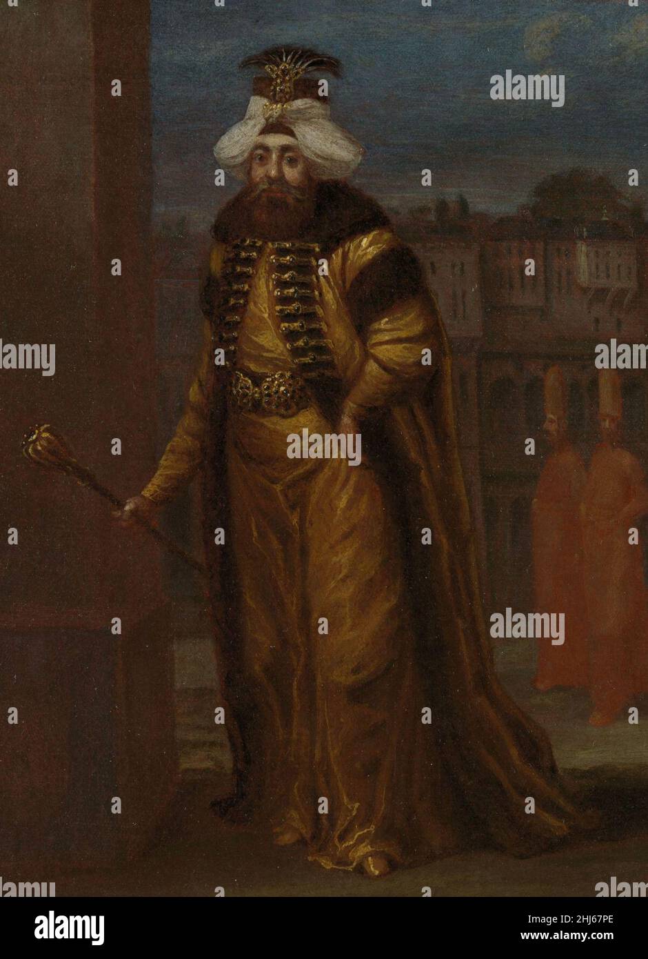 Sultan Mahmud I – Jean Baptiste Vanmour. (cropped Stock Photo - Alamy