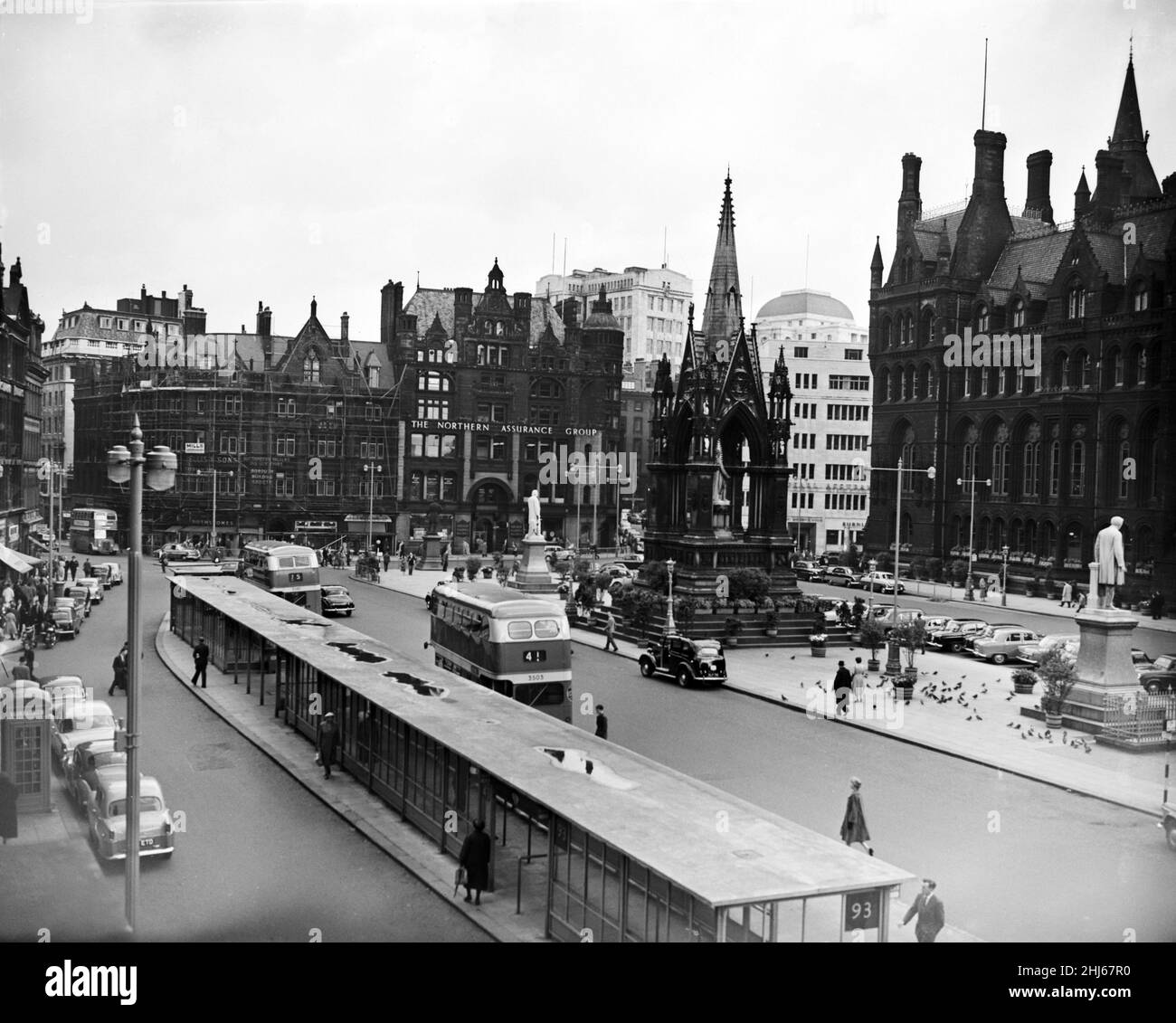Albert Square, Manchester. 22nd September 1958 Stock Photo - Alamy