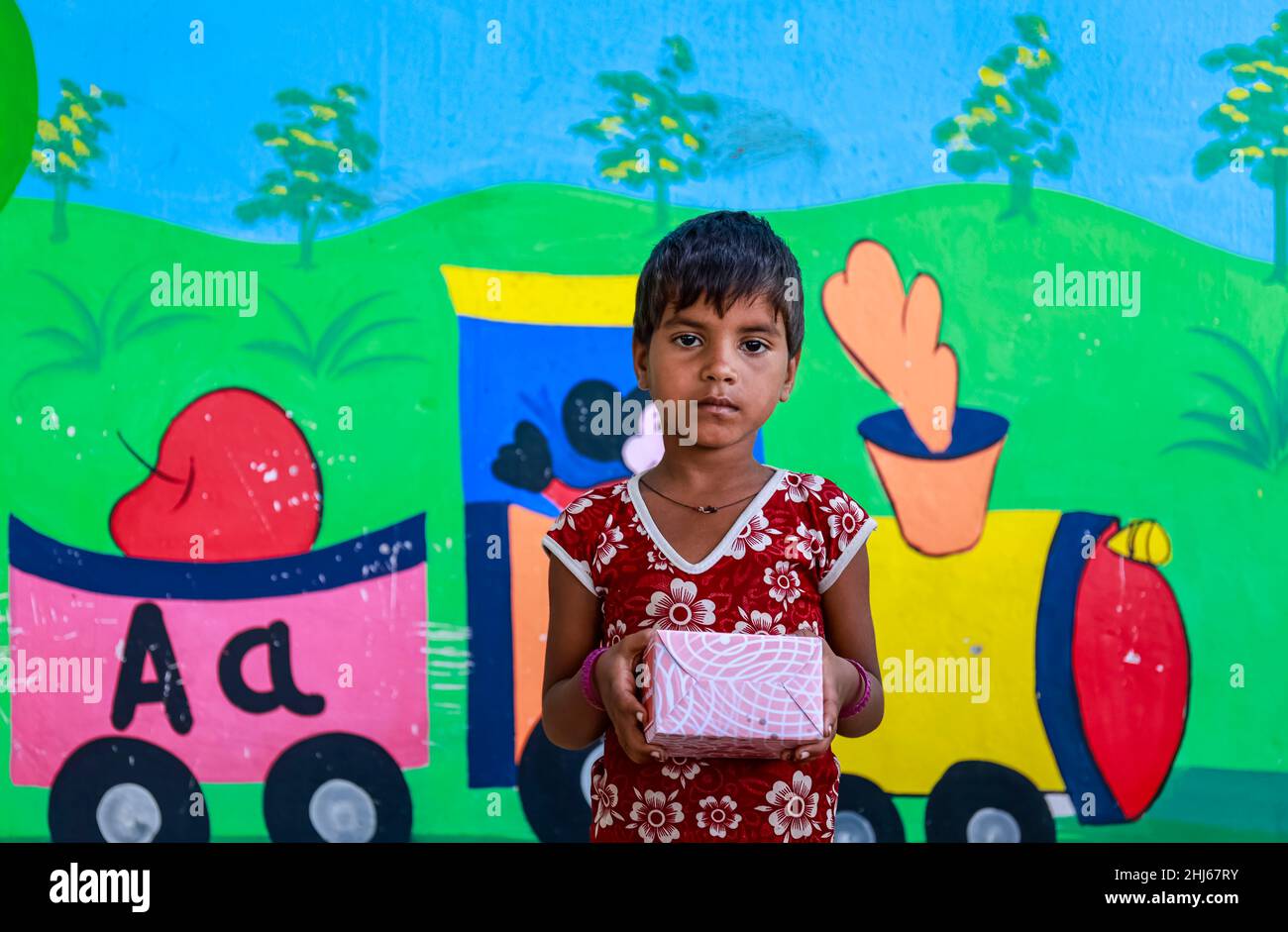 Noida, Uttar Pradesh, India - August 2021: Education, Portrait of ...