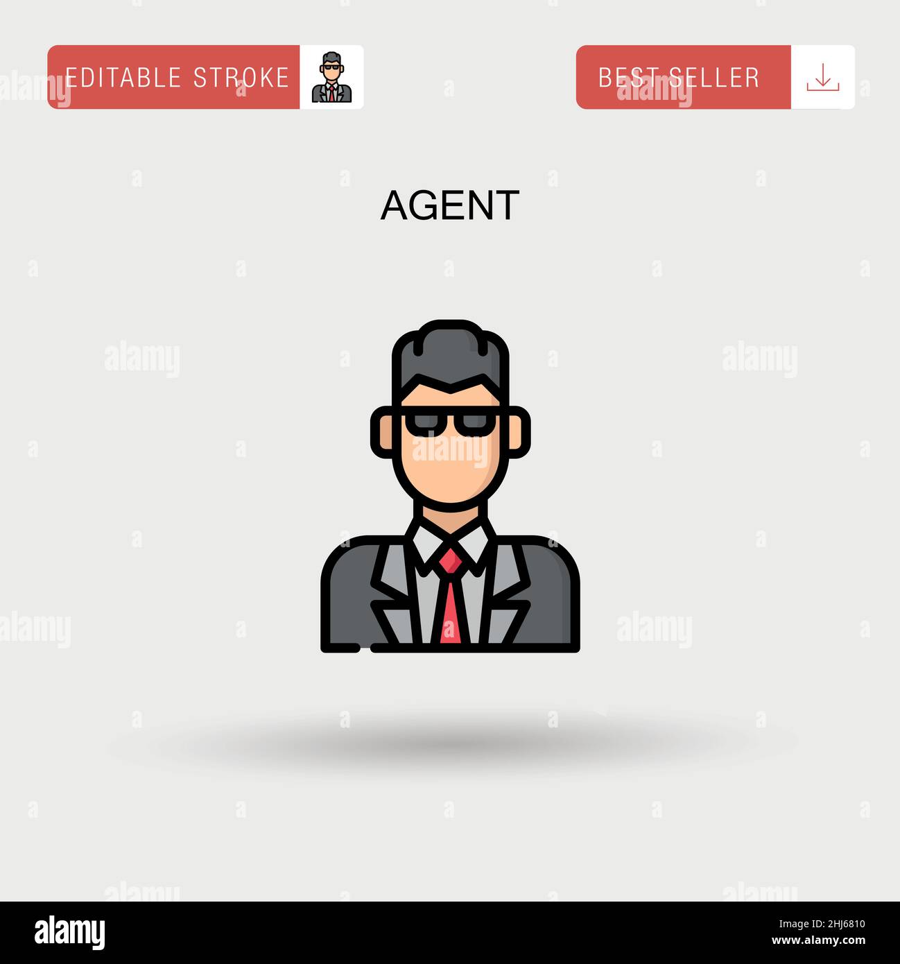 Agent icon Stock Vector Images - Alamy