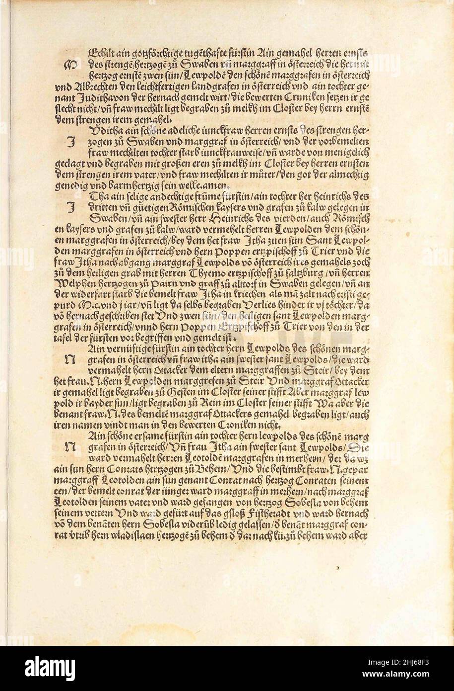 Sunthaym Der löblichen 1491 35 Stock Photo - Alamy