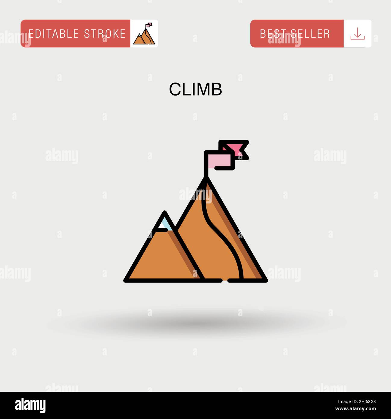 Power or stability climb Stock Vector Images - Alamy