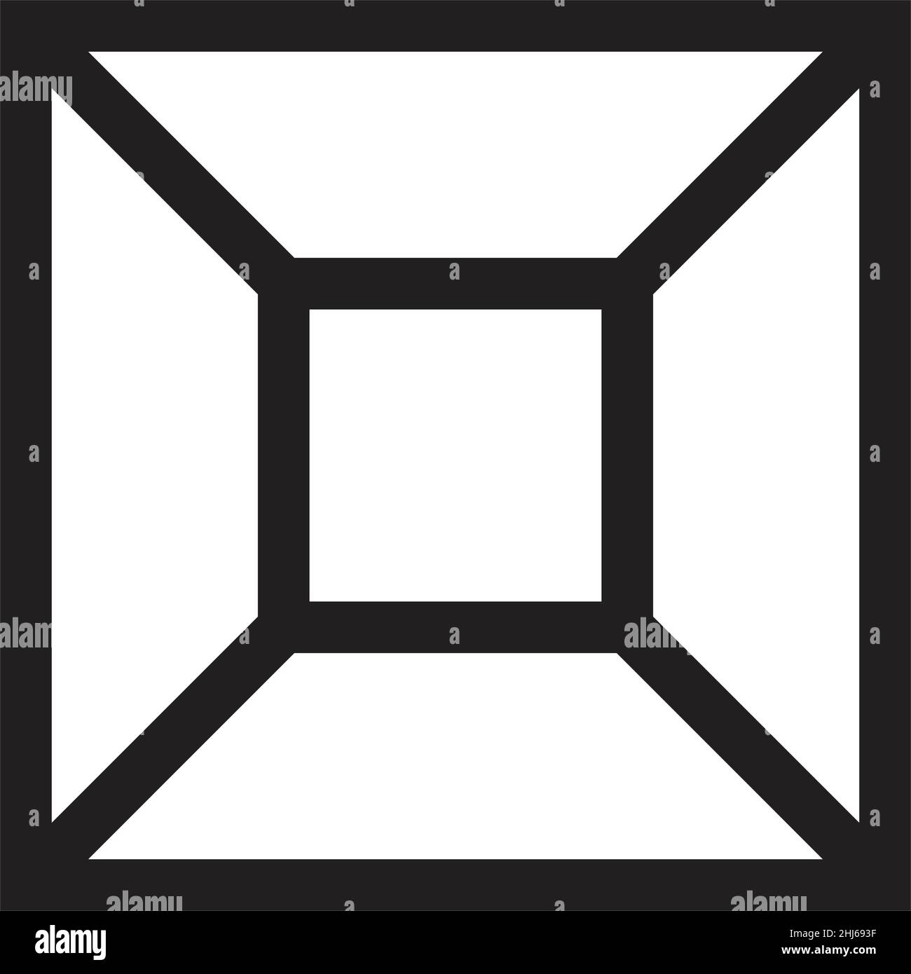 Abstract square geometric shape, modern and contemporary design art ...