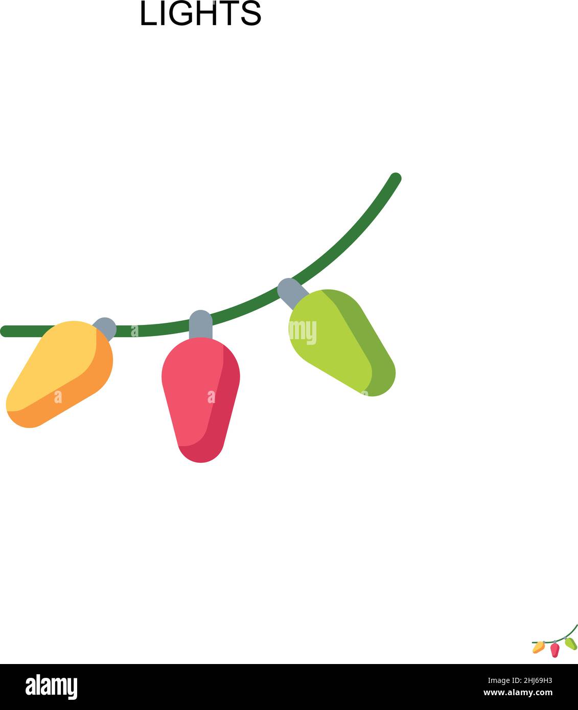 Lights Simple vector icon. Illustration symbol design template for web ...