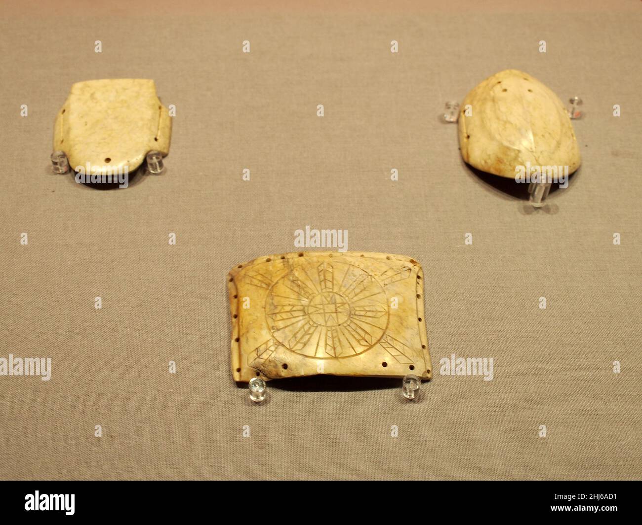 BEIJING, CHINA - JANUARY 26, 2022 - Jade plates with octagonal star ...