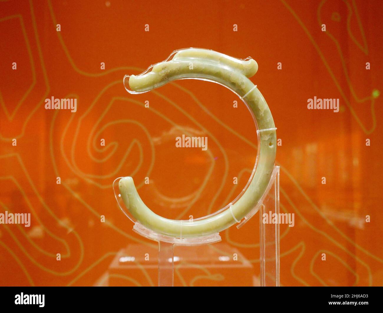 BEIJING, CHINA - JANUARY 26, 2022 - Jade Dragon (Hongshan Culture in ...