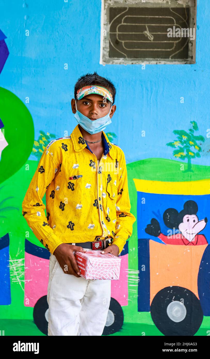Noida, Uttar Pradesh, India - August 2021: Education, Portrait of ...