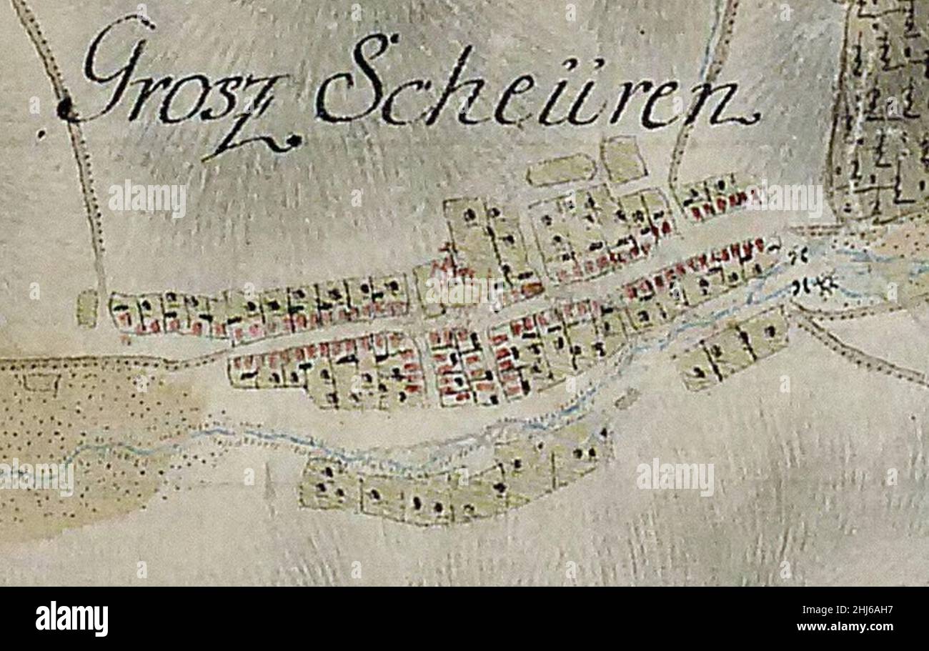 Sura Mare in harta iozefina Stock Photo - Alamy